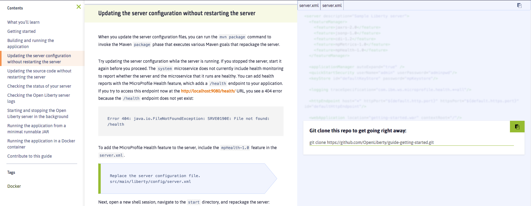 [Guides] Different triggers for section change for ToC and code panes - Low priority · Issue ...