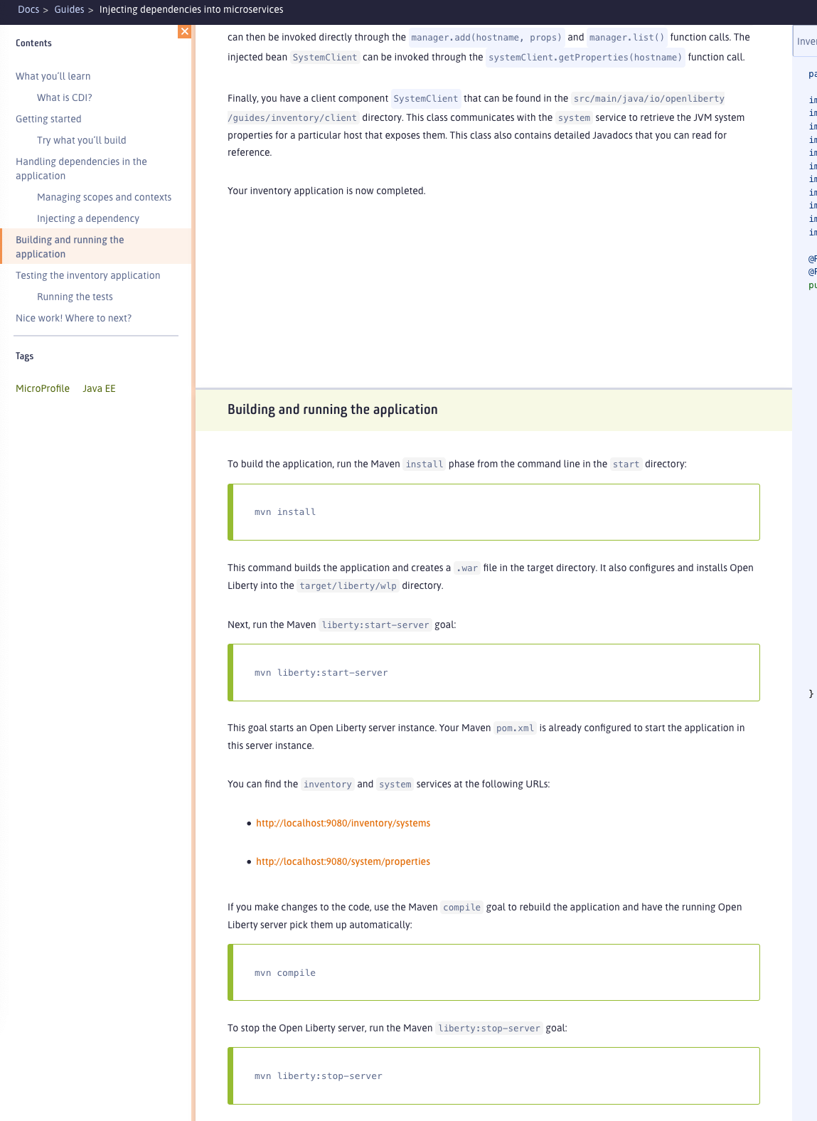 [Guides] Different triggers for section change for ToC and code panes - Low priority · Issue ...