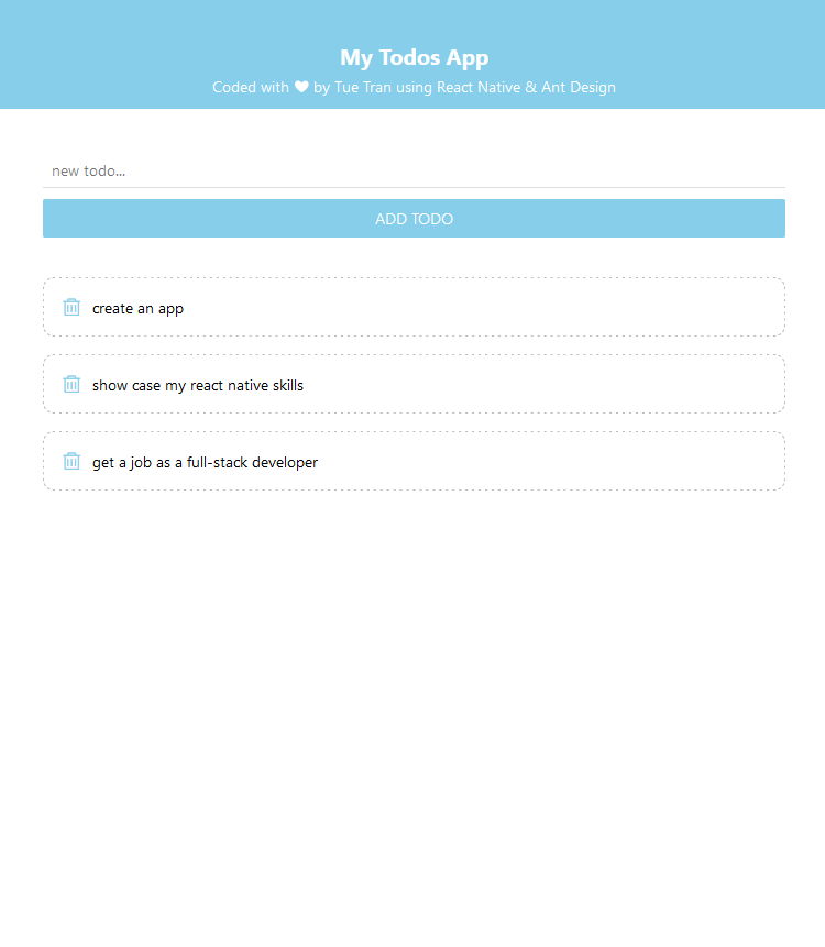 GitHub - tuequangtran/todos-app-react-native-ant-design: Link to the ... GitHub - tuequangtran/todos-app-react-native-ant-design: Link to the ...