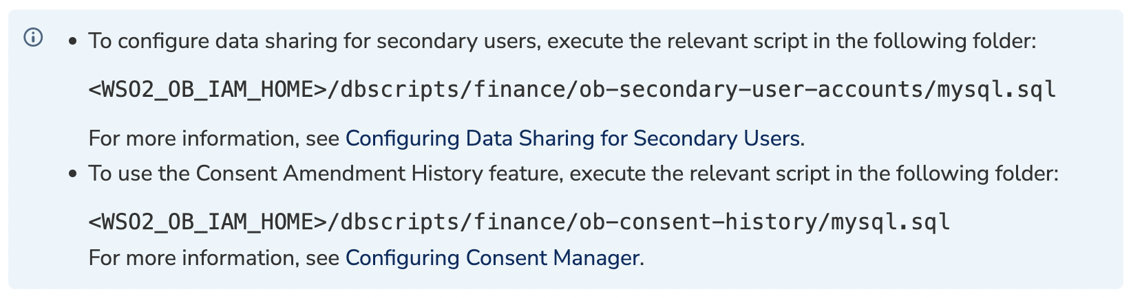 [OB2][AU] - DB table creation details for some of the AU flows are not available in the document ...
