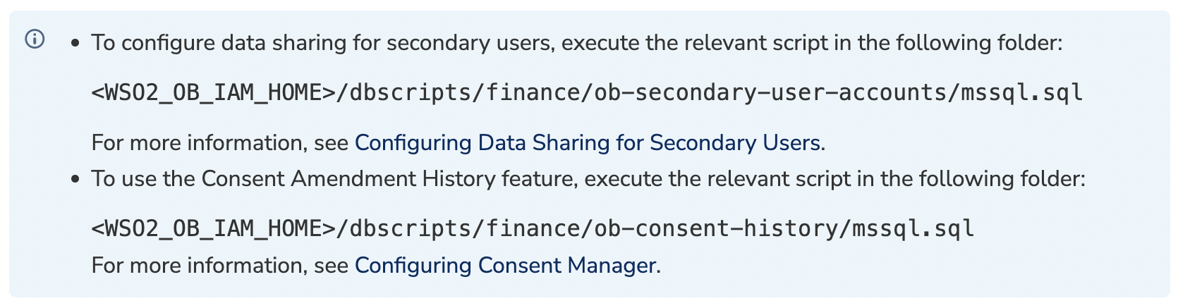 [OB2][AU] - DB table creation details for some of the AU flows are not available in the document ...