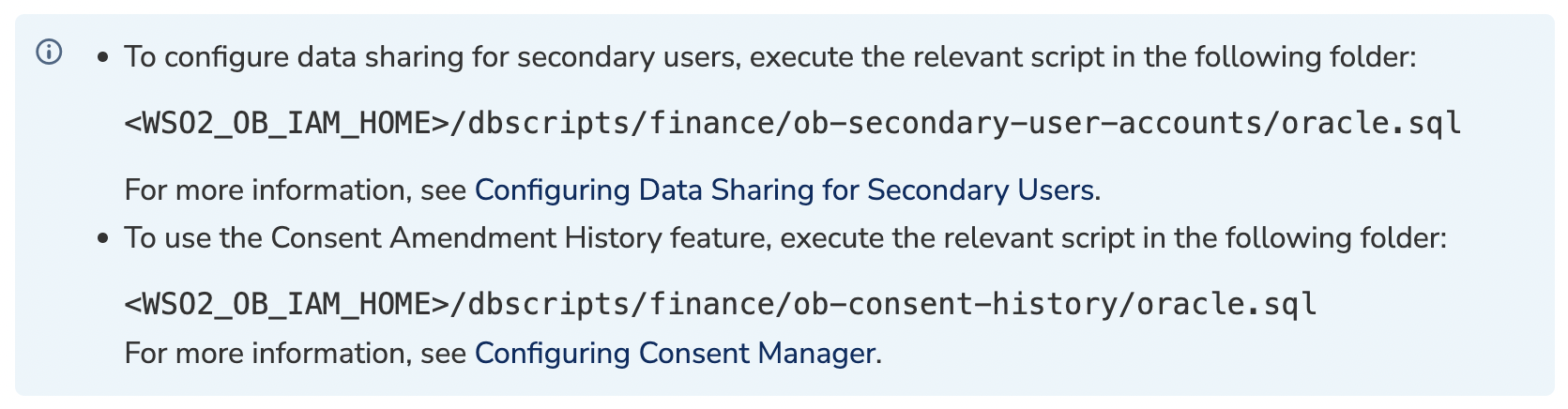 [OB2][AU] - DB table creation details for some of the AU flows are not available in the document ...