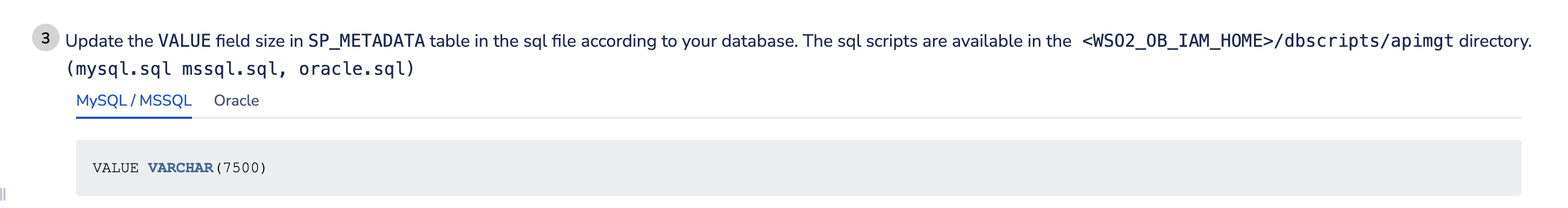 [OB2][UK] - Increase the size of the VALUE column in SP_METADATA table · Issue #696 · wso2/docs ...