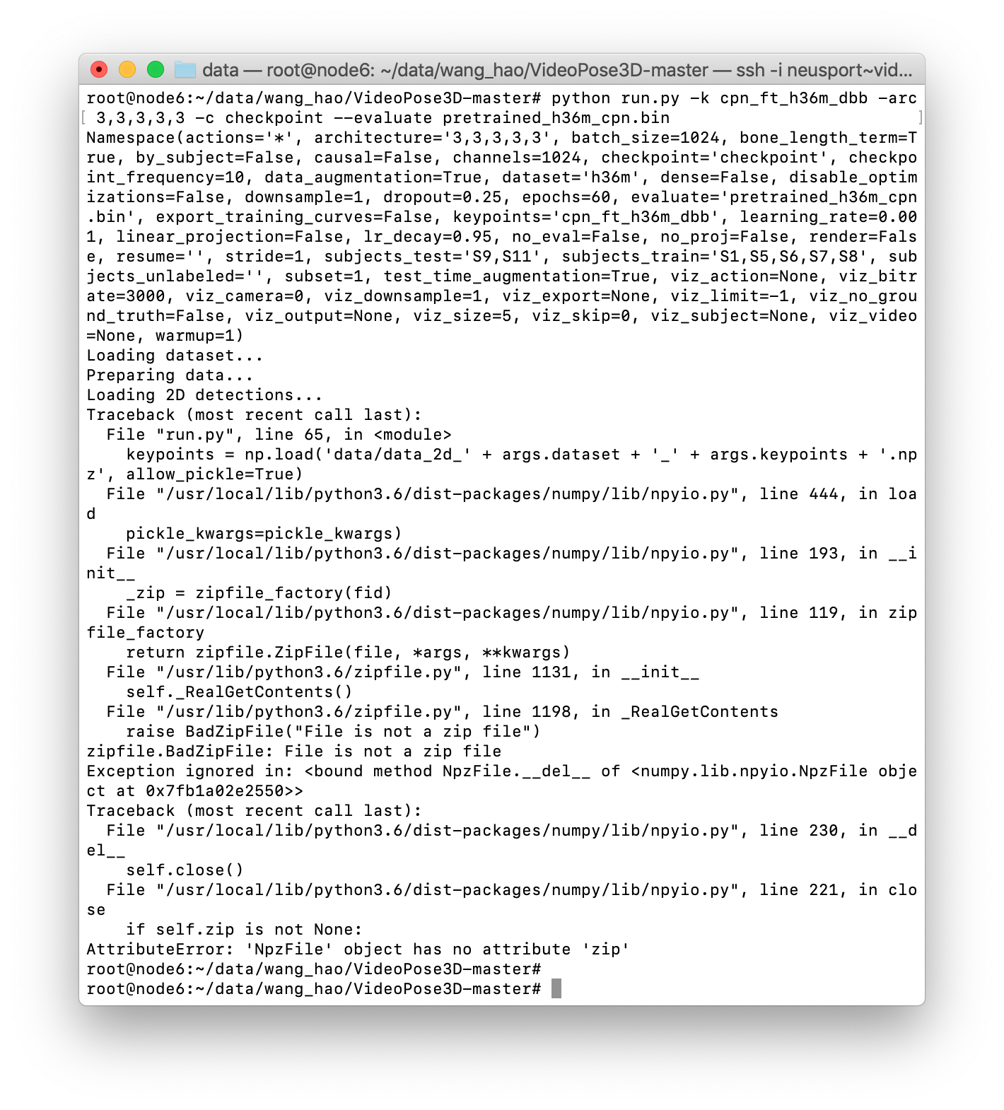 run.py issue: 'NpzFile' object has no attribute 'zip' · Issue #156 · facebookresearch ...