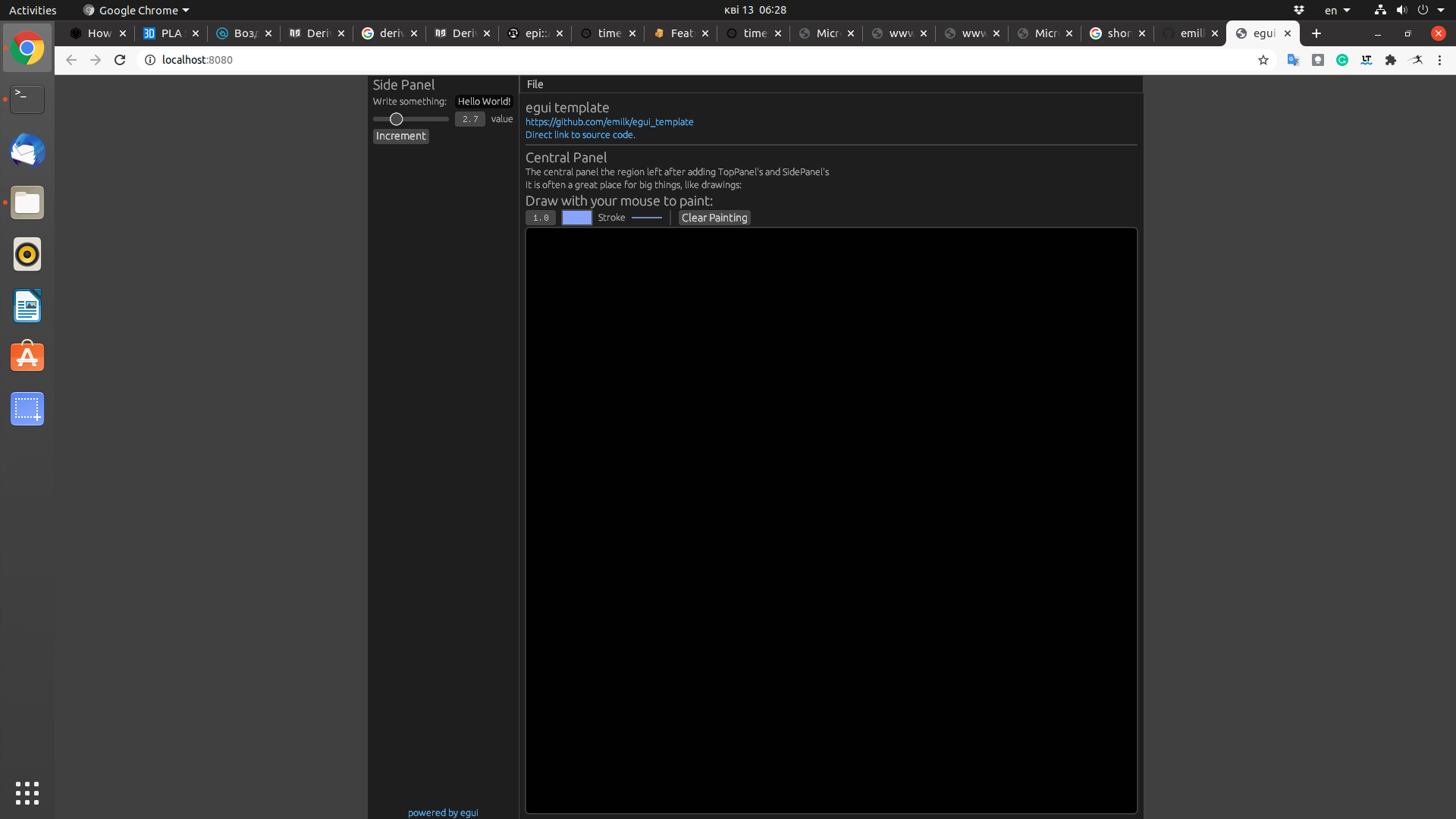 Program is compiling for wasm but do not show anything · Issue #301 · emilk/egui · GitHub