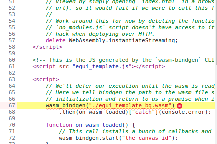 Program is compiling for wasm but do not show anything · Issue #301 · emilk/egui · GitHub