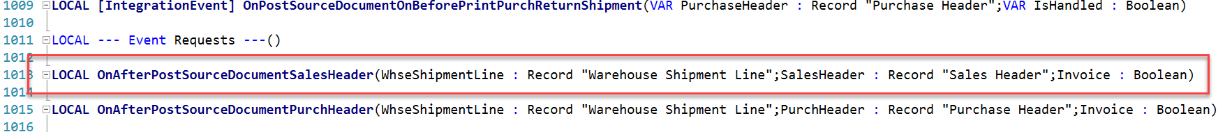 [EventRequest] codeunit 5763 “Whse.-Post Shipment”, OnAfterPostSourceDocumentSalesHeader · Issue ...