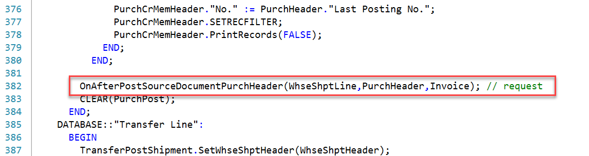 [EventRequest] codeunit 5763 “Whse.-Post Shipment”, OnAfterPostSourceDocumentPurchHeader · Issue ...