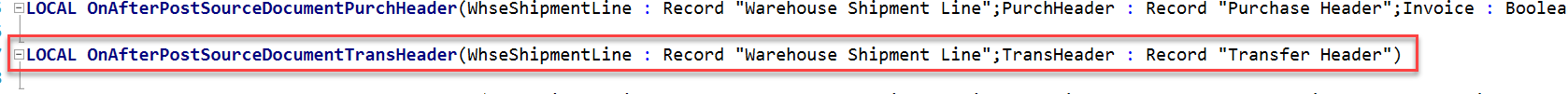[EventRequest] codeunit 5763 “Whse.-Post Shipment”, OnAfterPostSourceDocumentTransHeader · Issue ...