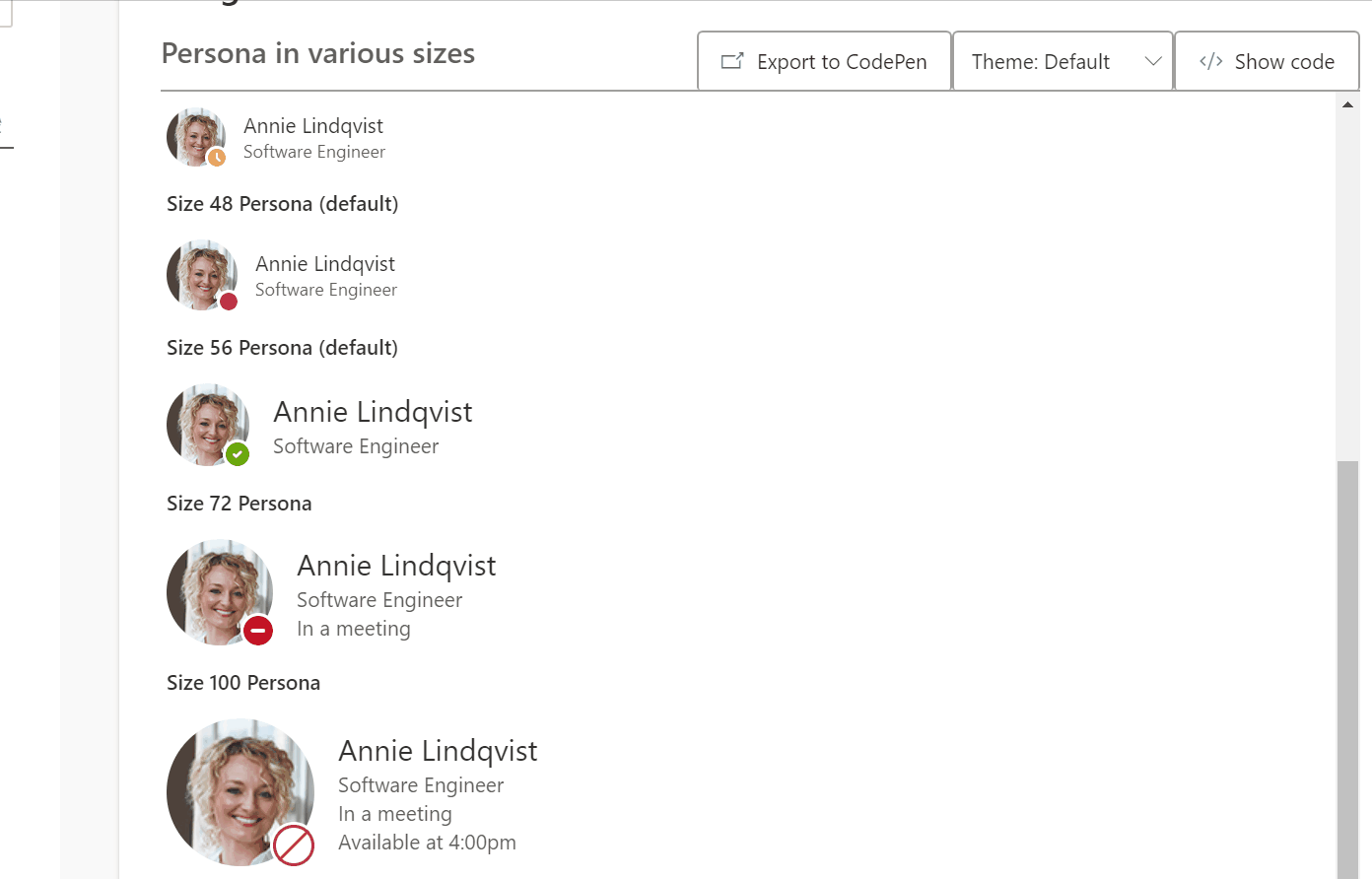 Persona secondary and tertiary text does not meet default contrast with DarkCustomizations ...