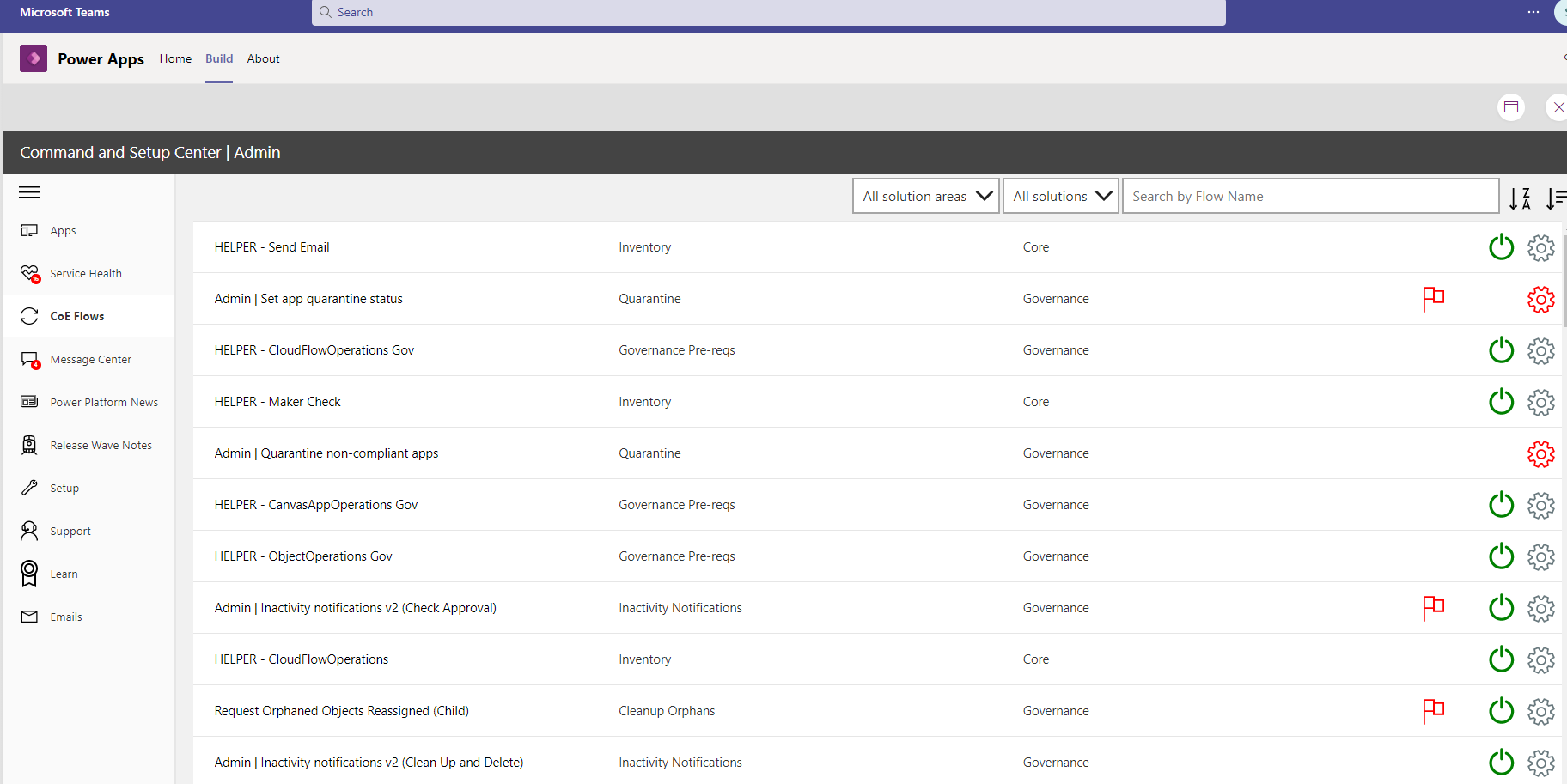 [CoE Starter Kit - BUG] Product Bug: Admin Command Center Not Displaying App Bar Sections in D4T ...