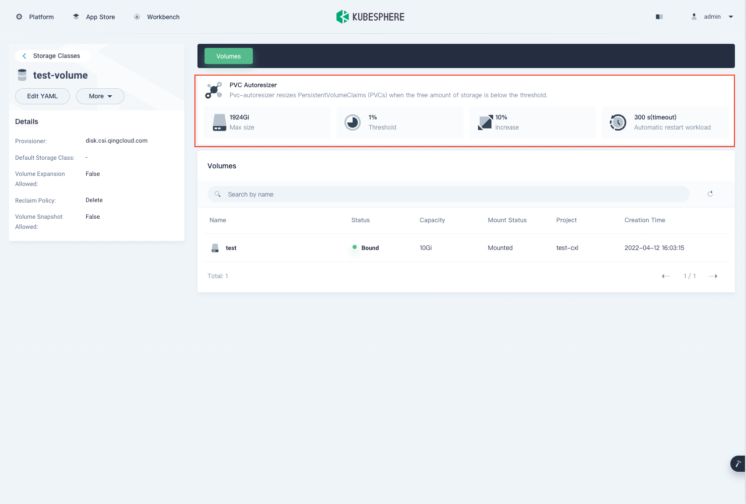 fix: Update PVC autoresizer text (!3091) · 合并请求 · kubesphere / console · 极狐GitLab