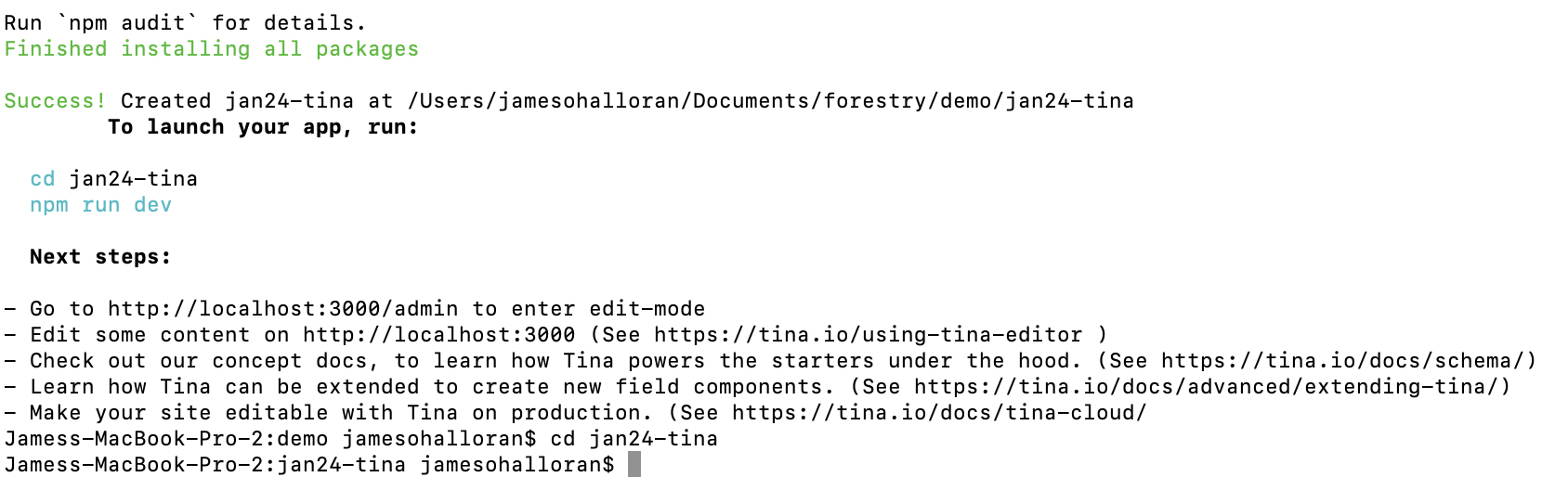 Formatting issues from create-tina-app · Issue #2471 · tinacms/tinacms · GitHub
