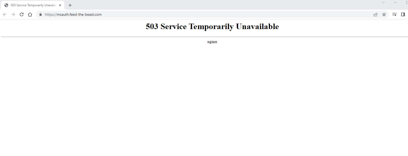 [Bug]: msauth.feed-the-beast.com returns 503 · Issue #752 · FTBTeam/FTB-App · GitHub