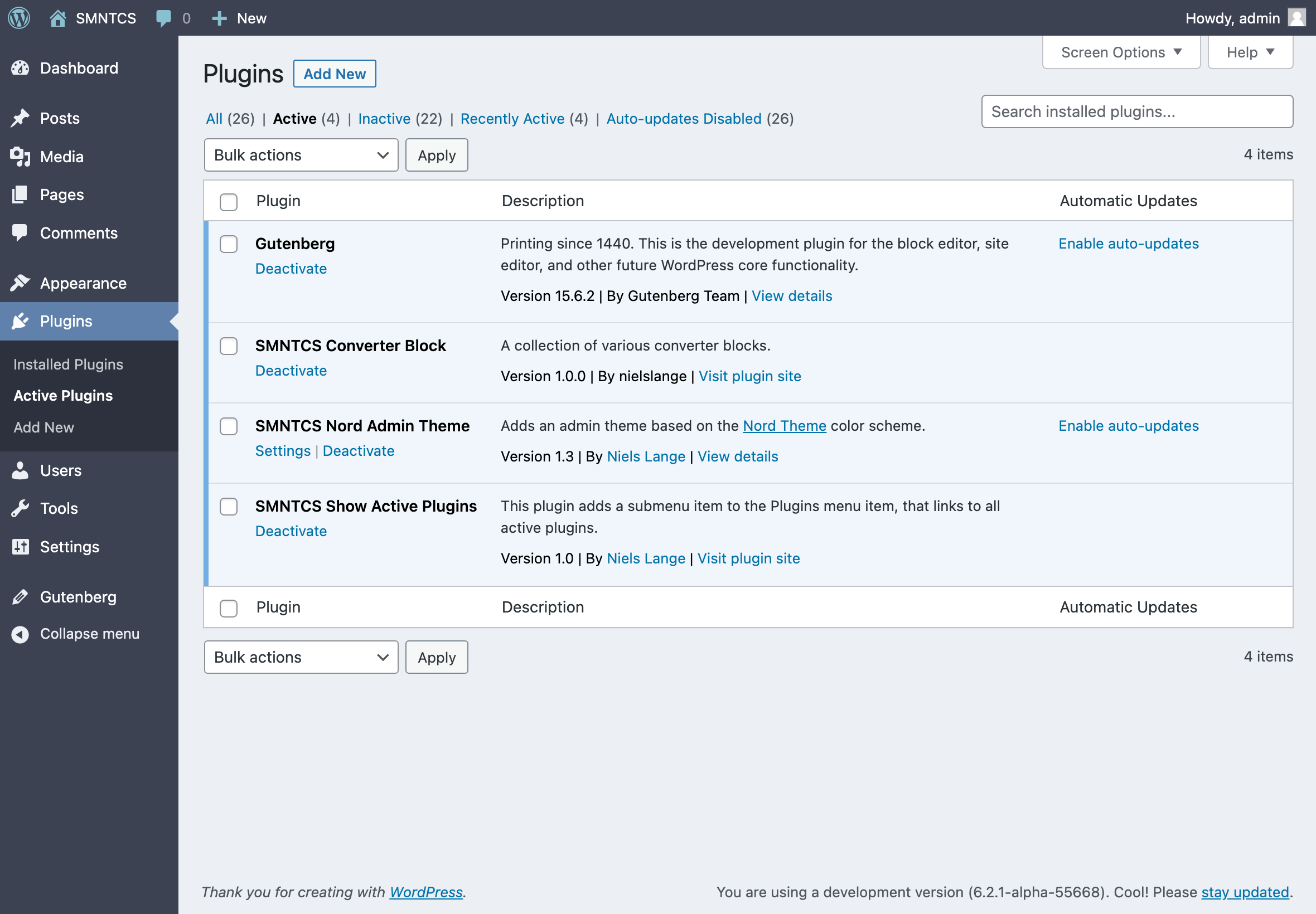 GitHub - nielslange/smntcs-show-active-plugins: This plugin adds a submenu item to the Plugins ...