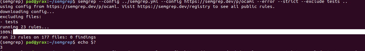 Parse errors not shown when run with --strict · Issue #1922 · semgrep/semgrep · GitHub