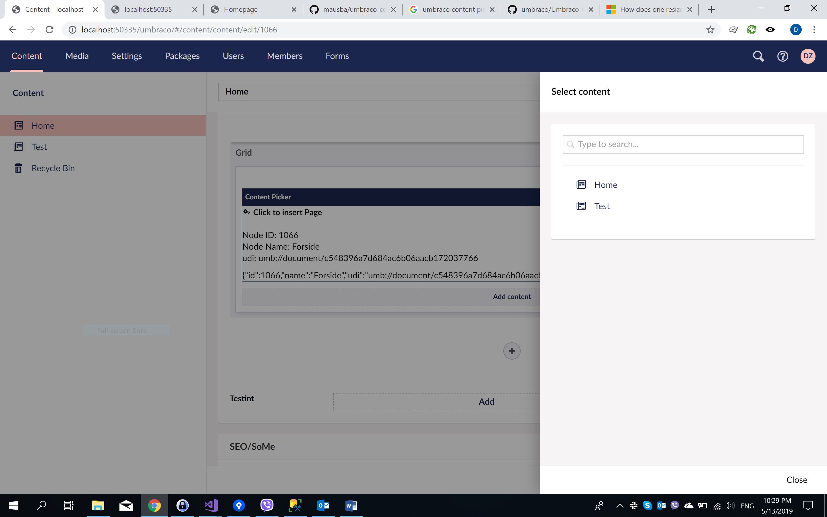 GitHub - mausba/umbraco-v8-content-and-link-pickers-as-grid-editors: Umbraco Content Picker as a ...