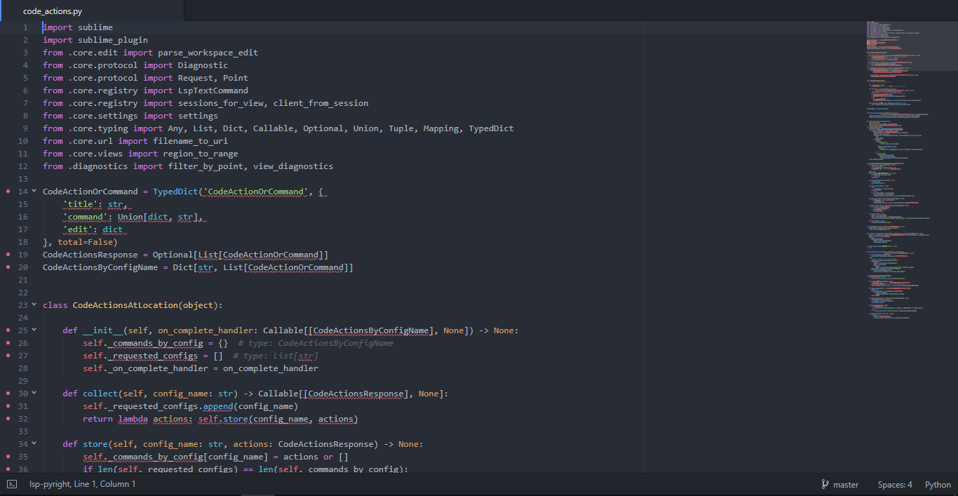 When importing pyright infers types of variables from the except clause ...