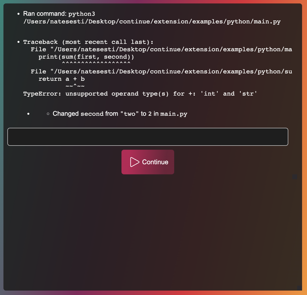 UI Mini-Redesign · Issue #229 · basin-dev/continue · GitHub