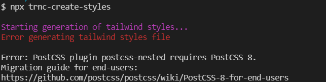 Npx Trnc Create Styles Error · Issue 26 · Jaredh159tailwind React Native Classnames · Github 6283