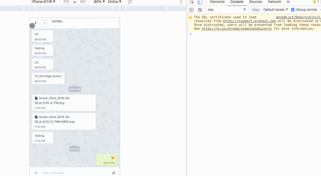 Chat Cannot Close Chat On Mobile Screen · Issue 5683 · Frappefrappe
