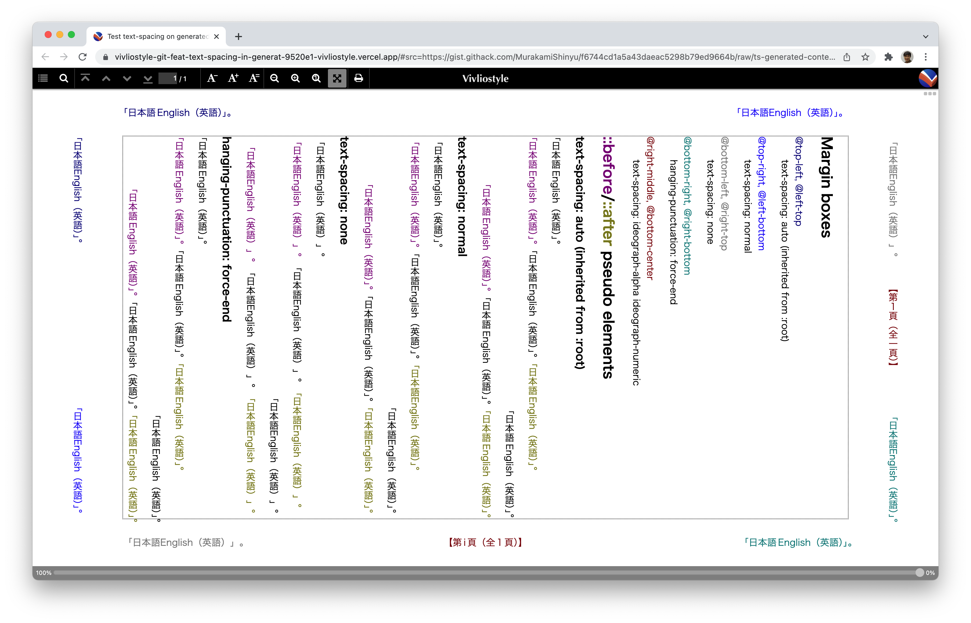text-spacing not working in generated contents · Issue #820 · vivliostyle/vivliostyle.js · GitHub