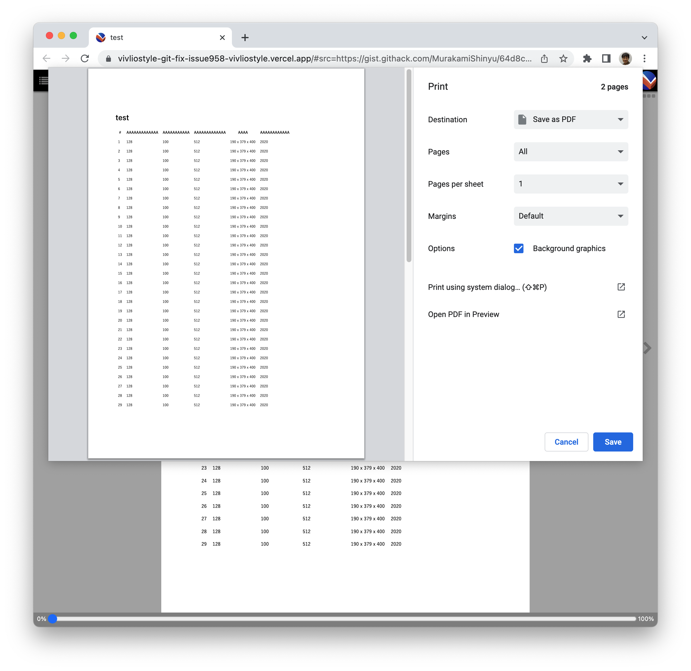 Content overflow caused by line breaks in table cells that are not ...
