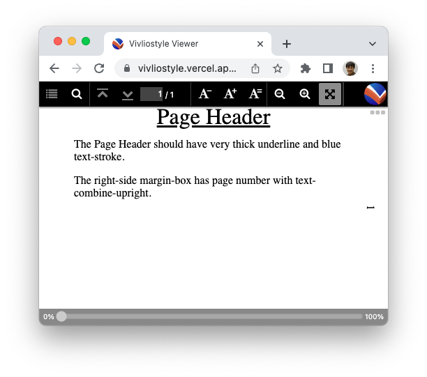 Some text-* properties are not applied to page margin box content · Issue #1059 · vivliostyle ...