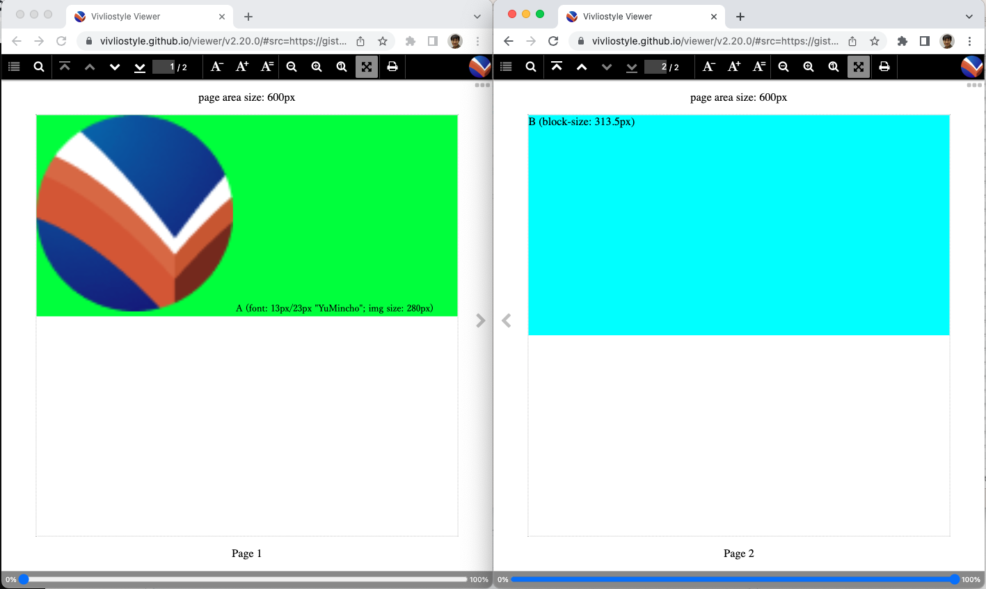Page break position changes depending on display device pixel ratio ...