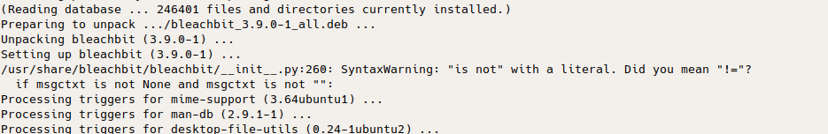 Syntax Error while installing on Ubuntu 20.04 · Issue #902 · bleachbit/bleachbit · GitHub