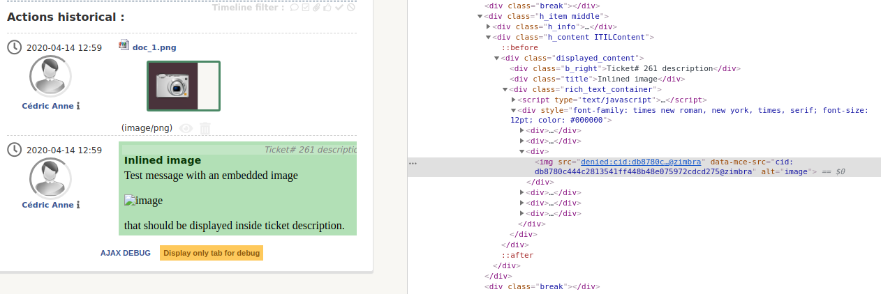 [9.5] Inlined images are not correclty handled by mail collectors · Issue #7136 · glpi-project ...