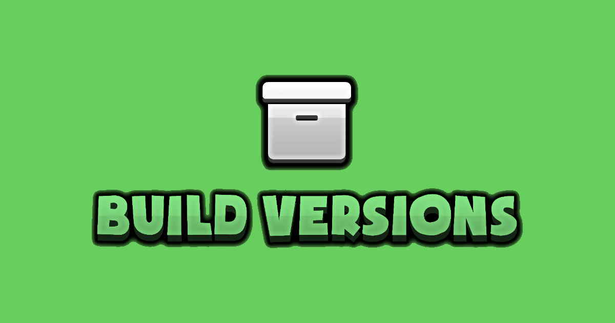 GitHub - CarterGames/BuildVersions: Cater Games Build Versions, a free ...