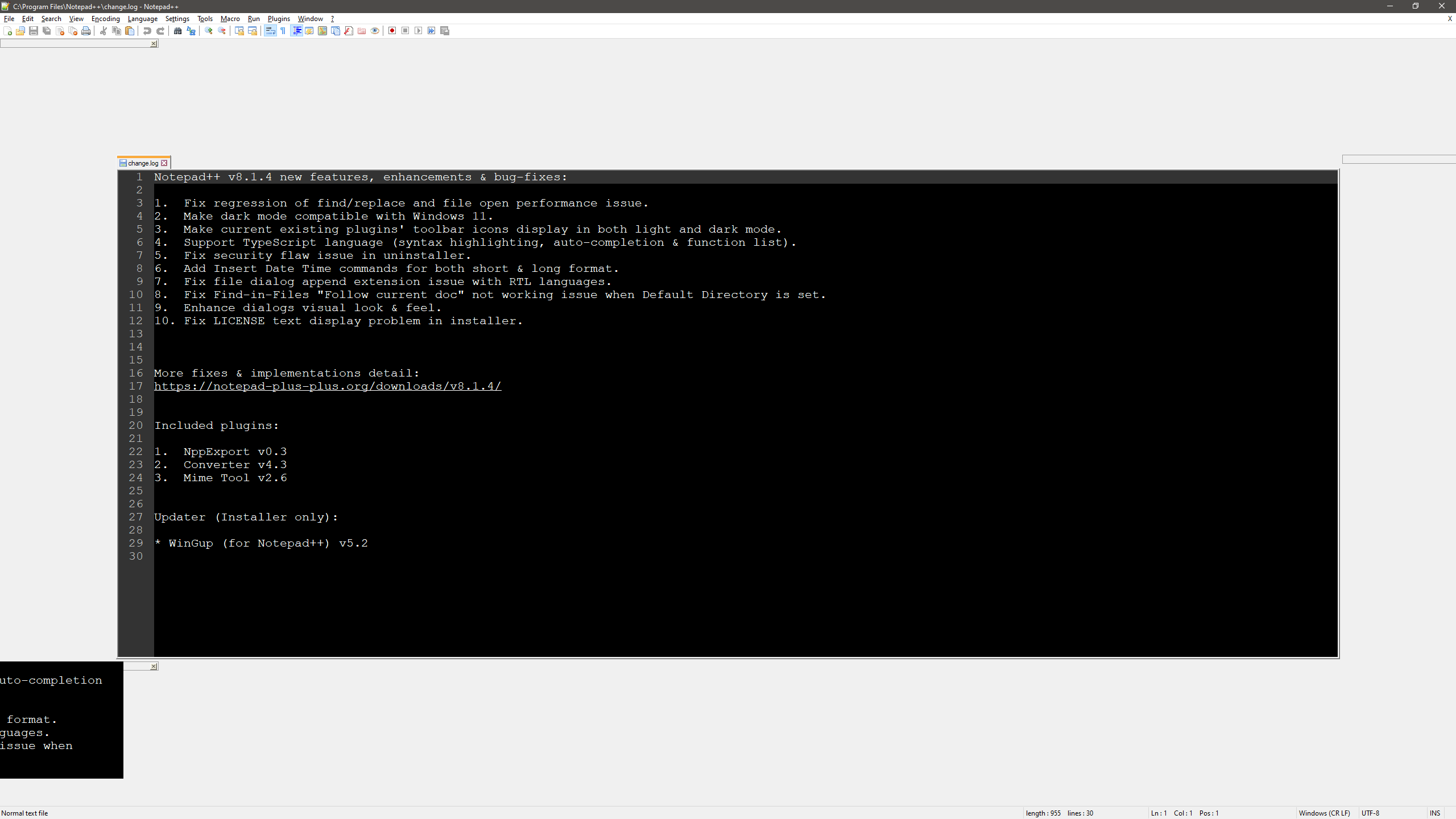 Strange UI bug that I cant describe in words · Issue #10495 · notepad-plus-plus/notepad-plus ...