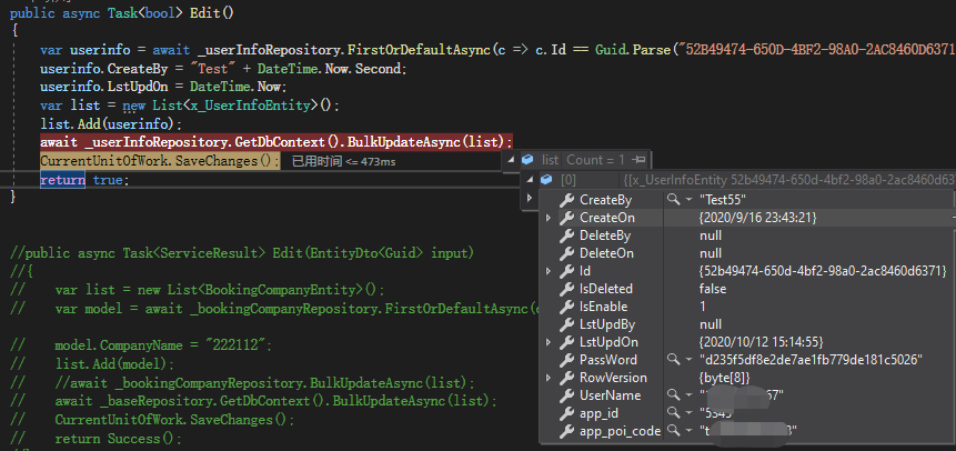 use BulkUpdateAsync report errors，Solve！ · Issue #5832 · aspnetboilerplate/aspnetboilerplate ...