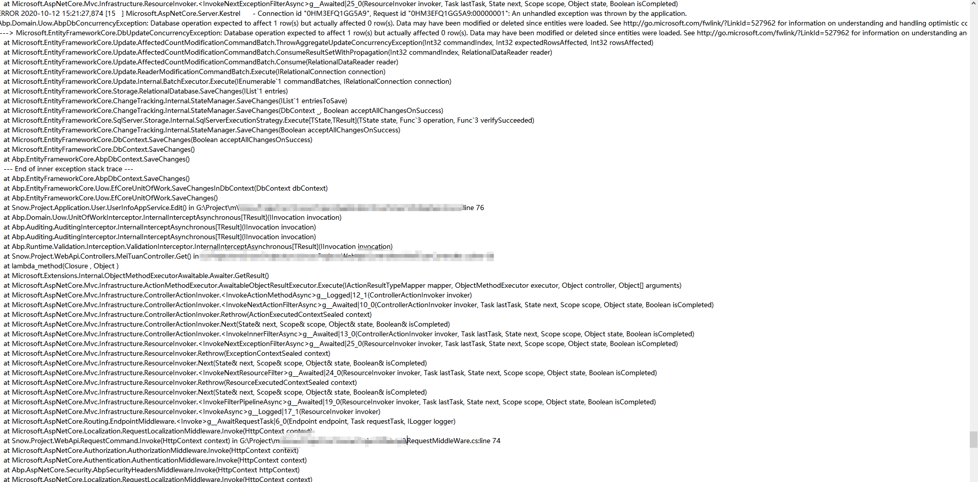 use BulkUpdateAsync report errors，Solve！ · Issue #5832 · aspnetboilerplate/aspnetboilerplate ...