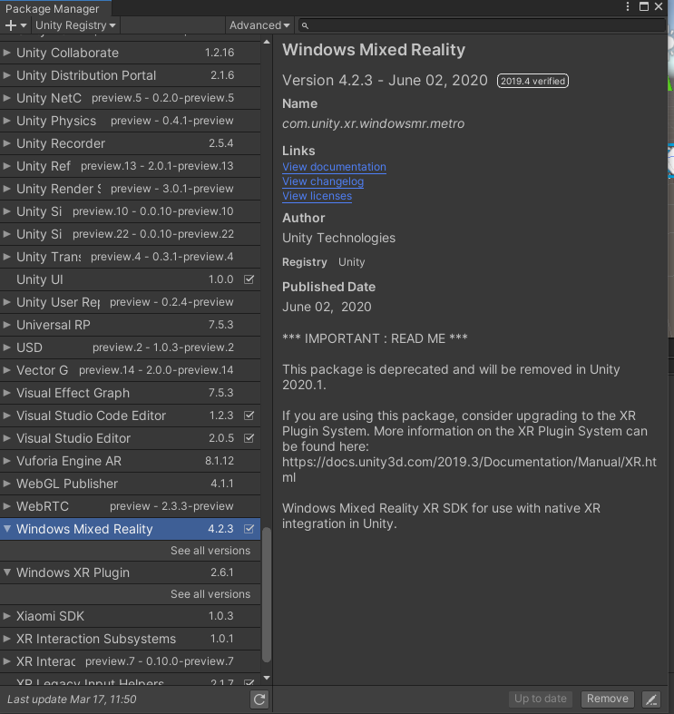 Gestures do not work on HL2 with OpenXR or XR SDK (but in the Unity Editor Player) · Issue #9492 ...