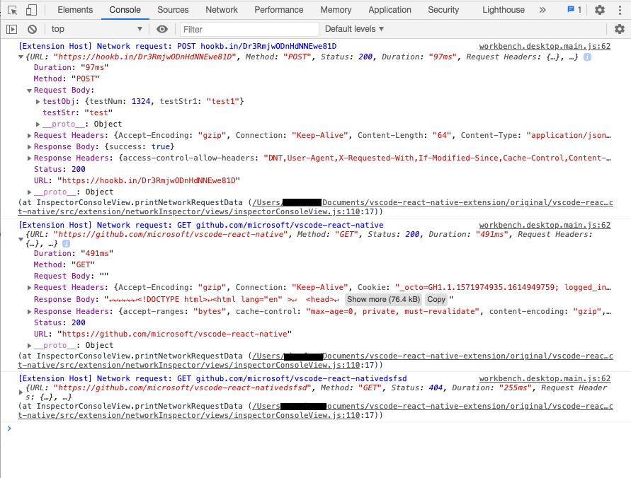 [Feature] Network inspect · Issue #1418 · microsoft/vscode-react-native · GitHub