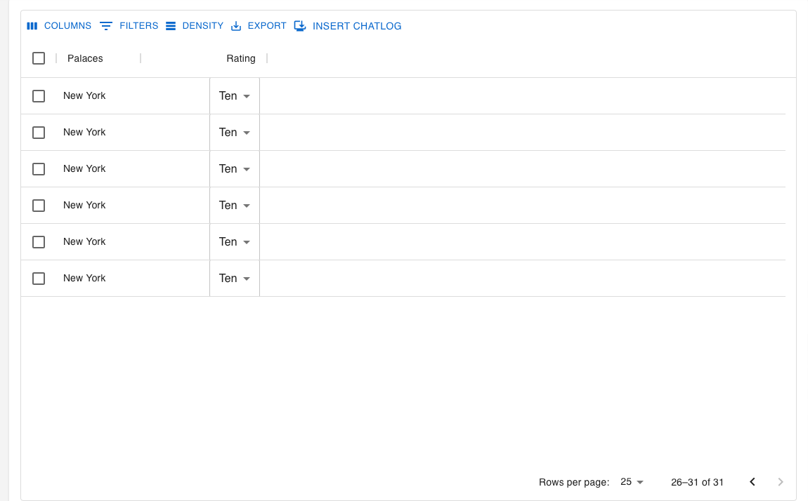 [DataGrid] Adding Select component to each row cause the error when pagination · Issue #3713 ...