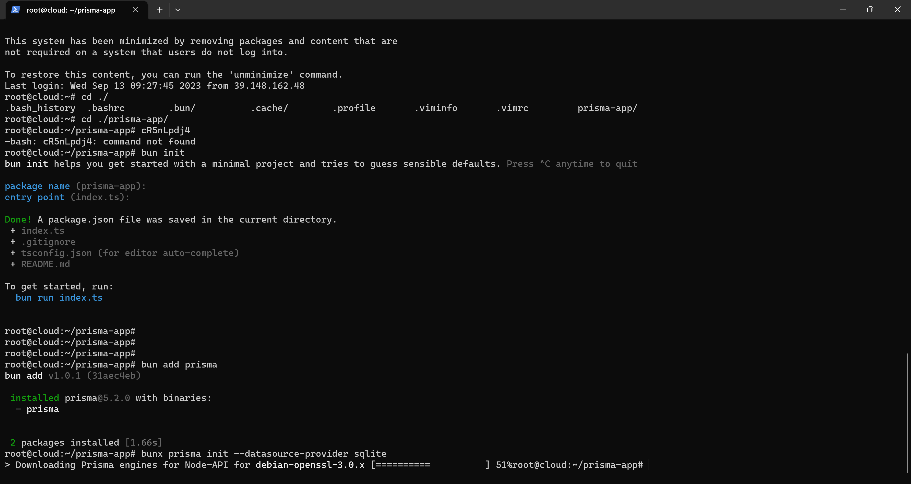 According To The Official Tutorial Prisma Cannot Be Run In Wsl · Issue 5165 · Oven Shbun · Github