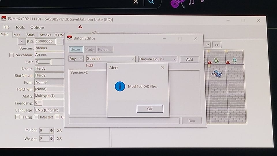 BDSP Version doesnt support batch edit inputs. · Issue #3292 · kwsch/PKHeX · GitHub
