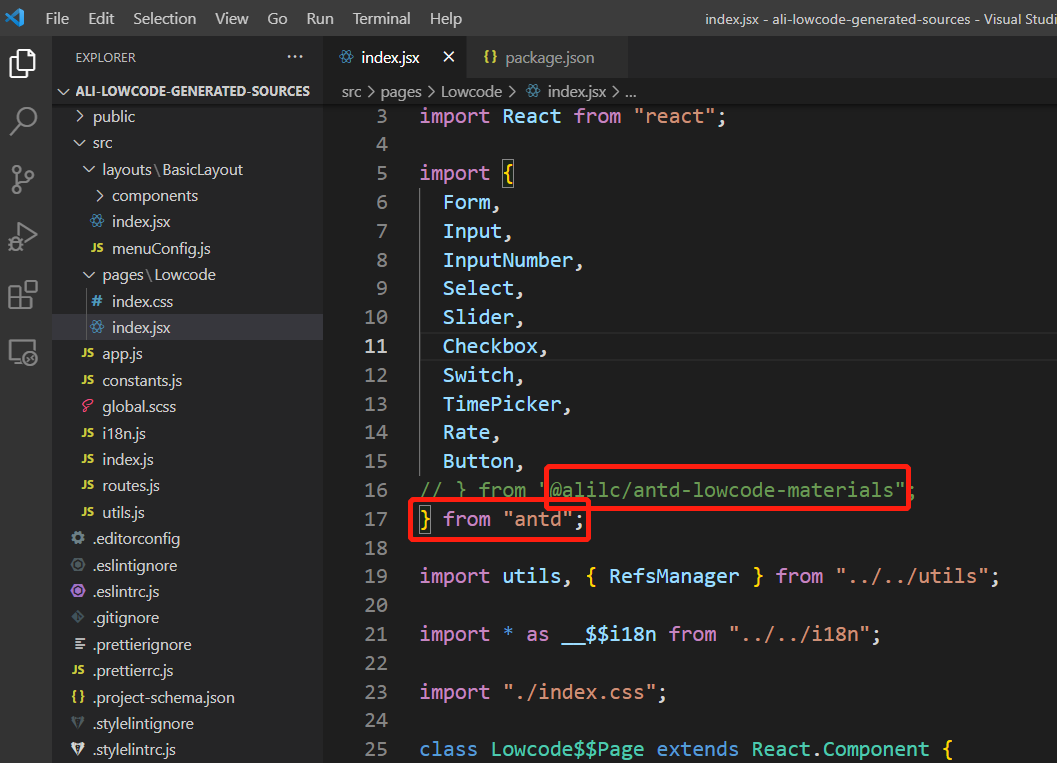 antd物料出码效果和预览效果存在较大差异 · Issue #1883 · alibaba/lowcode-engine · GitHub