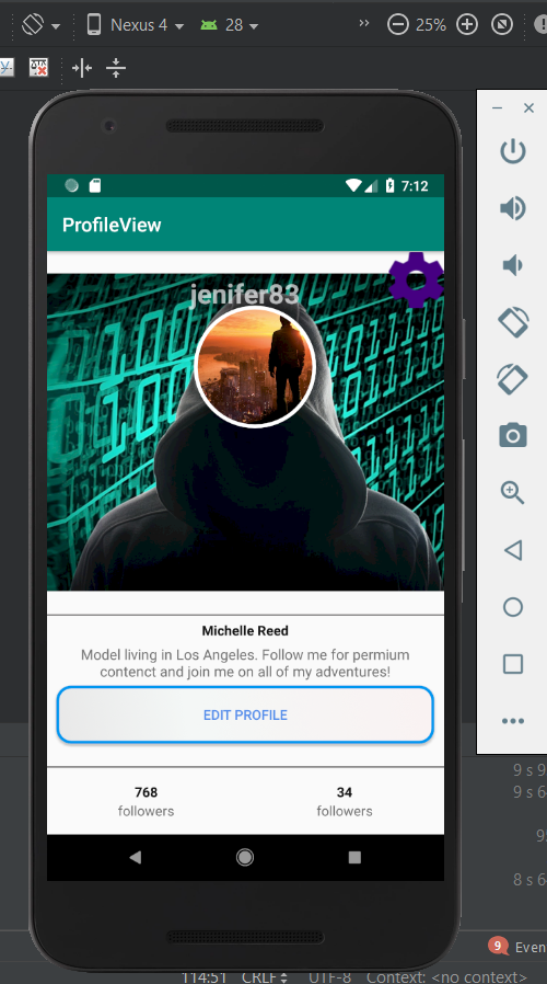 GitHub - arsenmelikyan1995/ProfileView: Profile view form Android ...