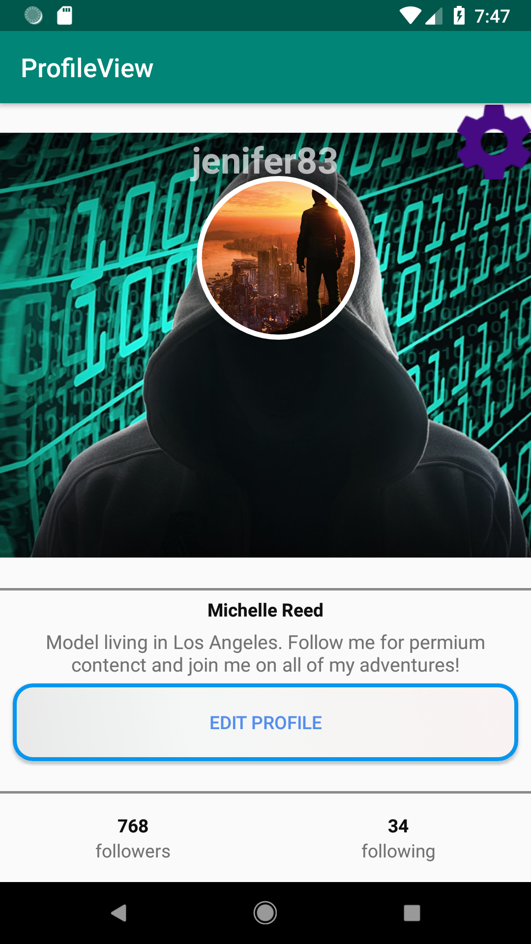 GitHub - arsenmelikyan1995/ProfileView: Profile view form Android ...