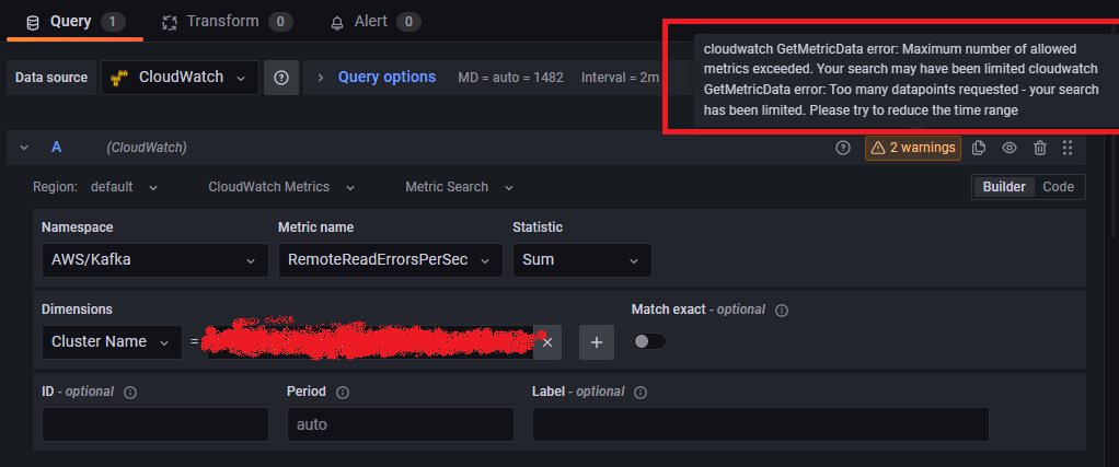 Cloudwatch source doesn't have a way to only get the coarse grain metrics? · Issue #62837 ...