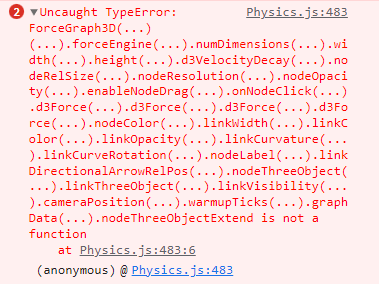 .nodeThreeObjectExtend is not a function · Issue #610 · vasturiano/3d-force-graph · GitHub