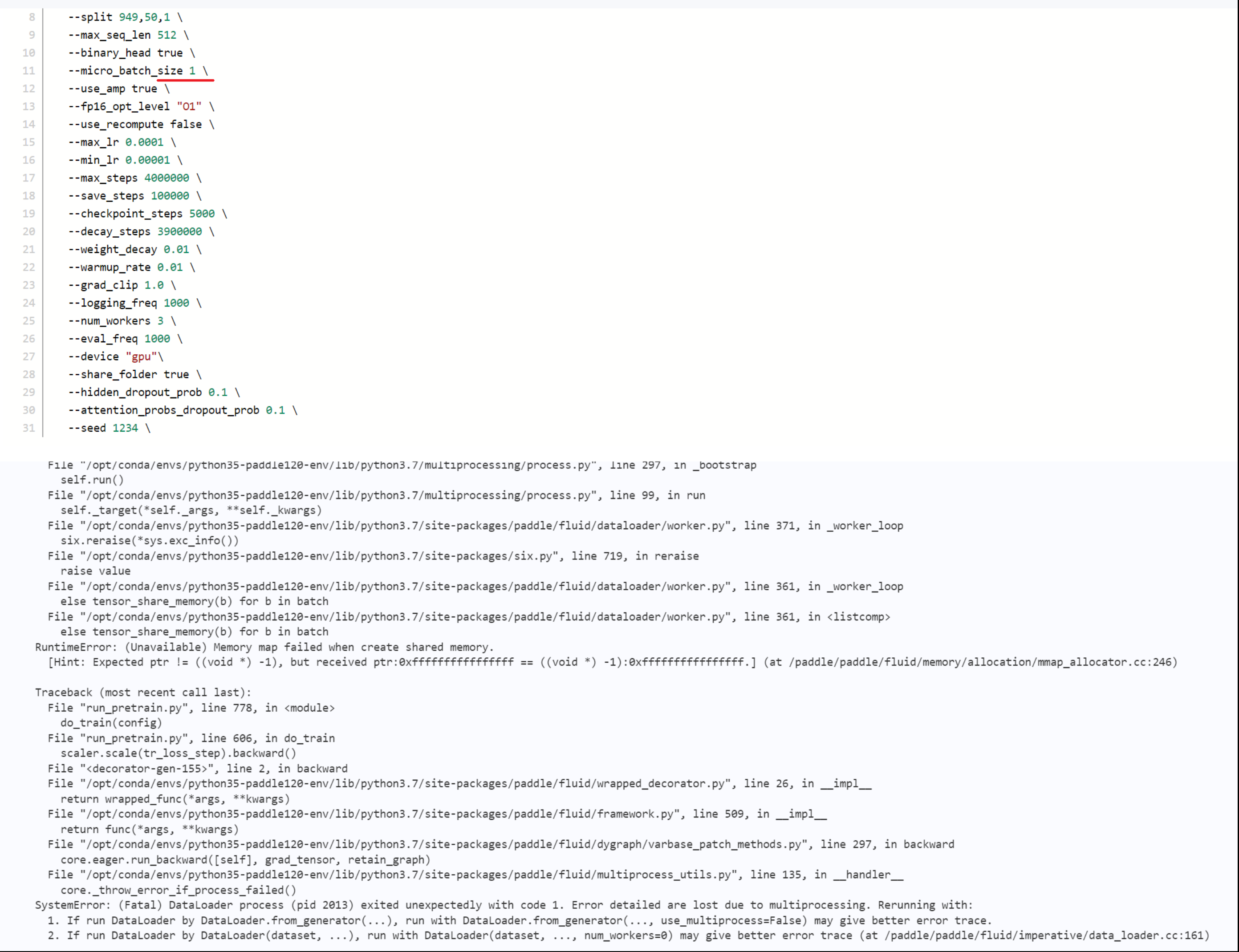 [Bug]: 预训练模型内存溢出 · Issue #3867 · PaddlePaddle/PaddleNLP · GitHub