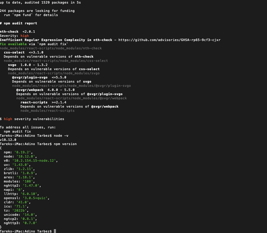 Just installed NextJs and I got 6 high severity vulnerabilities, · vercel next.js · Discussion ...