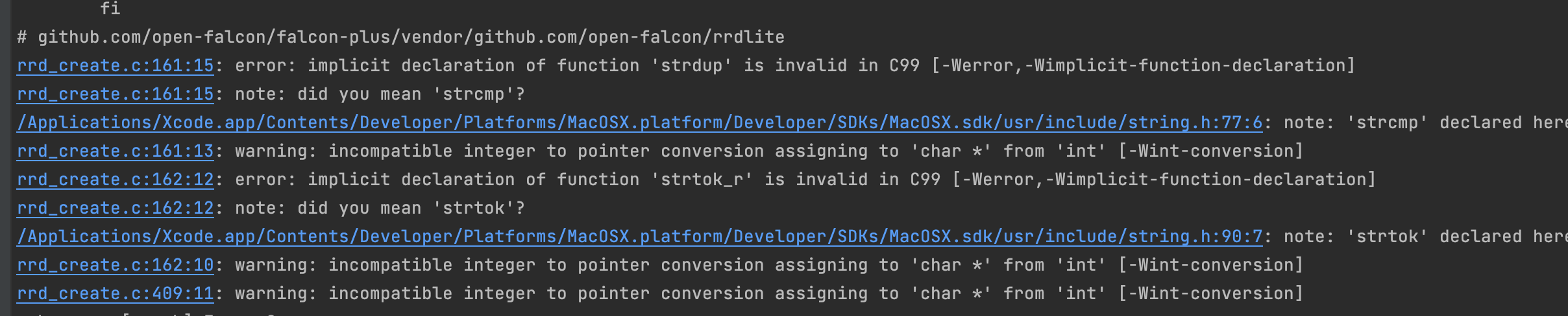 编译模块graph时报错 -std=gnu99/c99 · Issue #918 · open-falcon/falcon-plus · GitHub