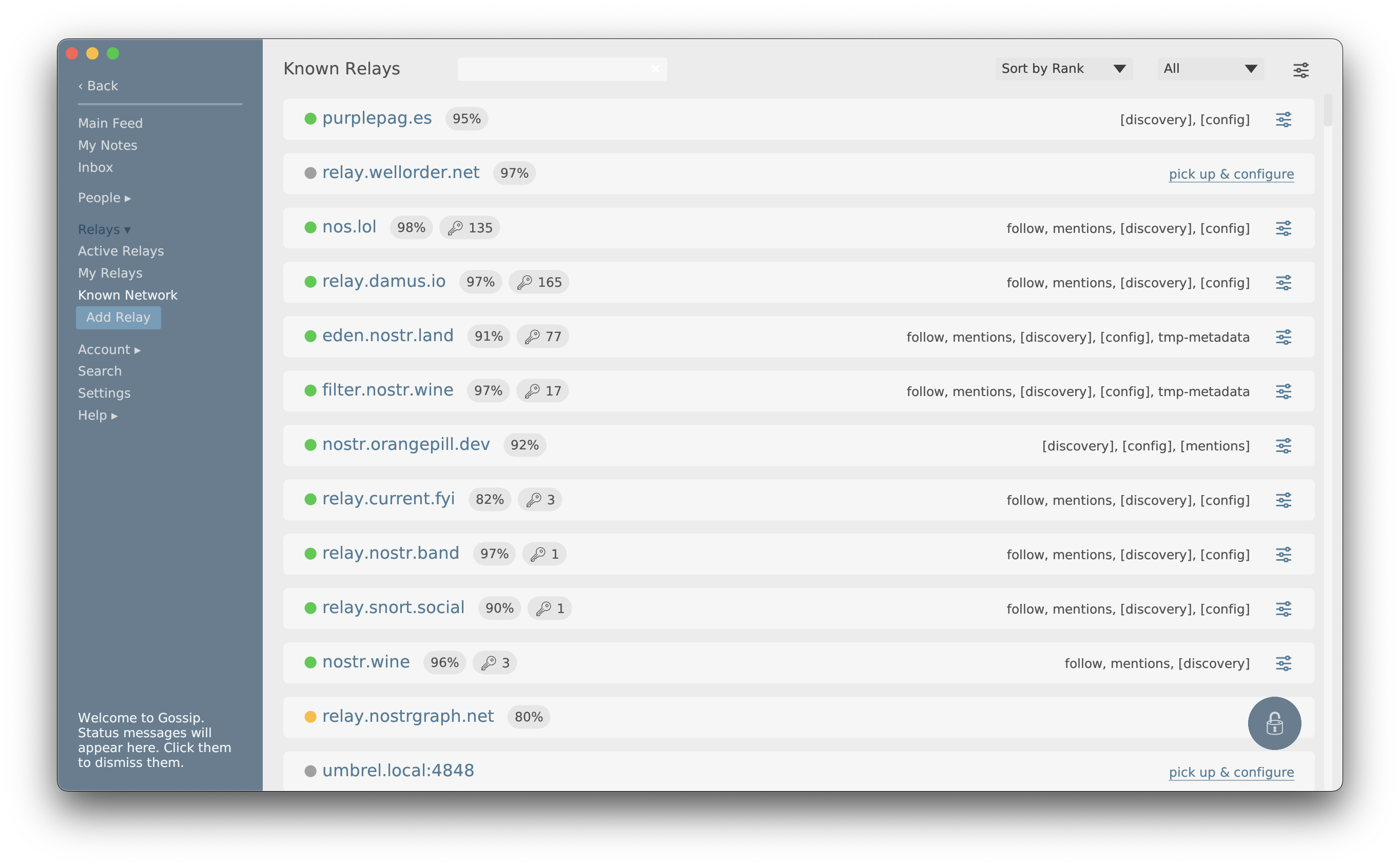 Relay List at-a-glance issues · Issue #466 · mikedilger/gossip · GitHub