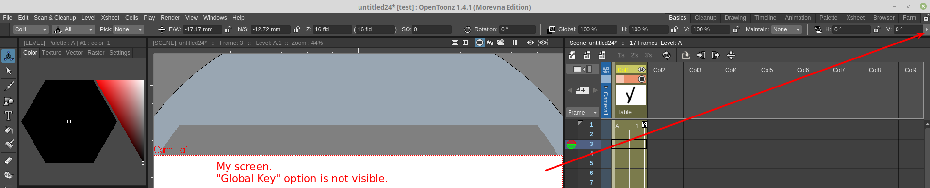 Display "Global Key" option at the start of Tool Option Bar · Issue #3338 · opentoonz/opentoonz ...